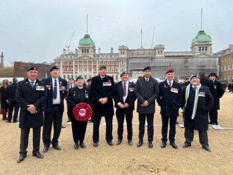 Care after Combat Joins Remembrance Sunday March at the Cenotaph